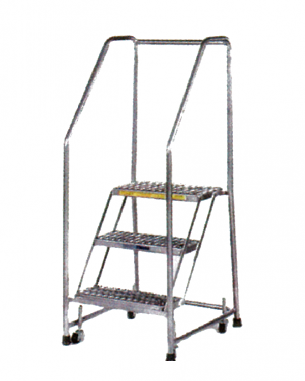 Stainless Steel Spring Loaded Caster Ladder - Factory Equipment