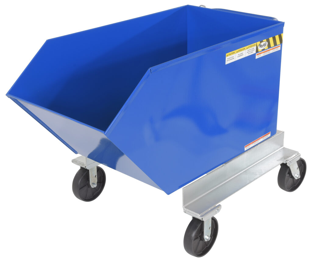 Vestil Steel Portable Tilting Hopper 1/2 Cubic Yard 2,000 Lb. Capacity ...