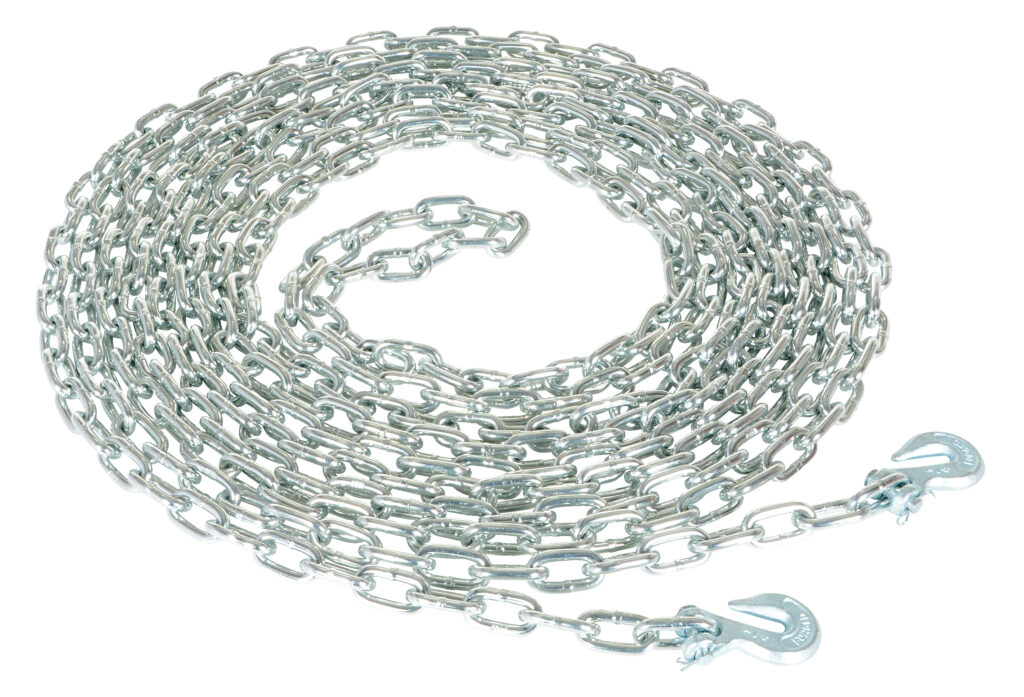 Vestil Steel Chain with Grab Hook 40 Ft. Length 1/4 In. Chain 6000 Lb ...