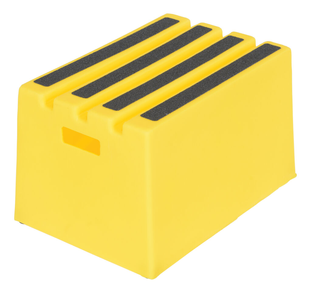 Vestil Polyethylene 1-Step Step Stool 500 Lb. Capacity Yellow VST-1-Y ...