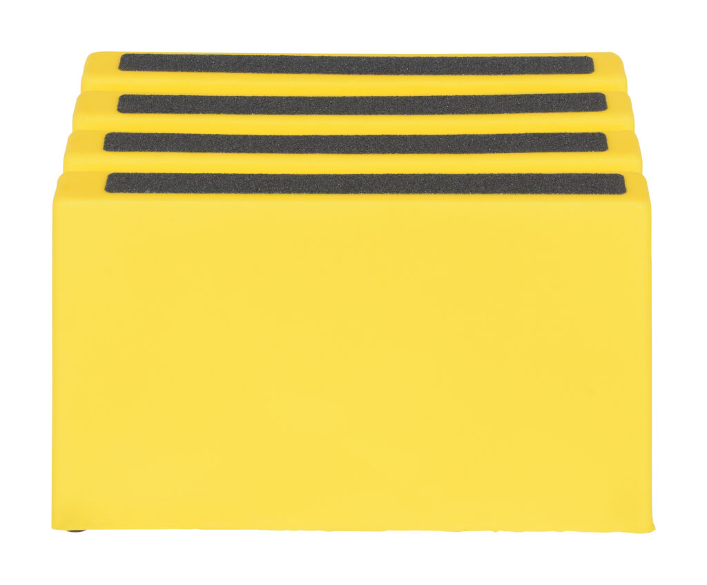 Vestil Polyethylene 1-Step Step Stool 500 Lb. Capacity Yellow VST-1-Y ...
